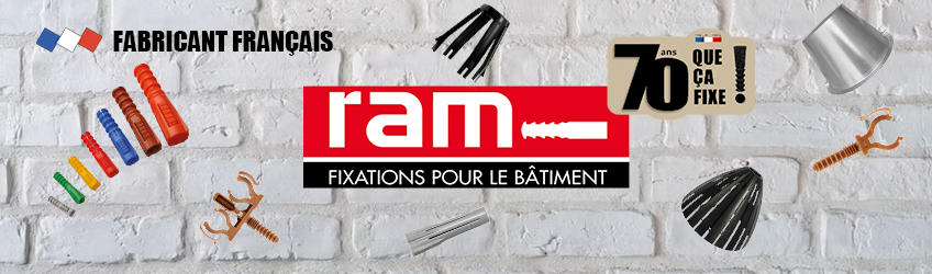 RAM, spécialiste des fixations pour le bâtiment depuis 1951 - Distriartisan