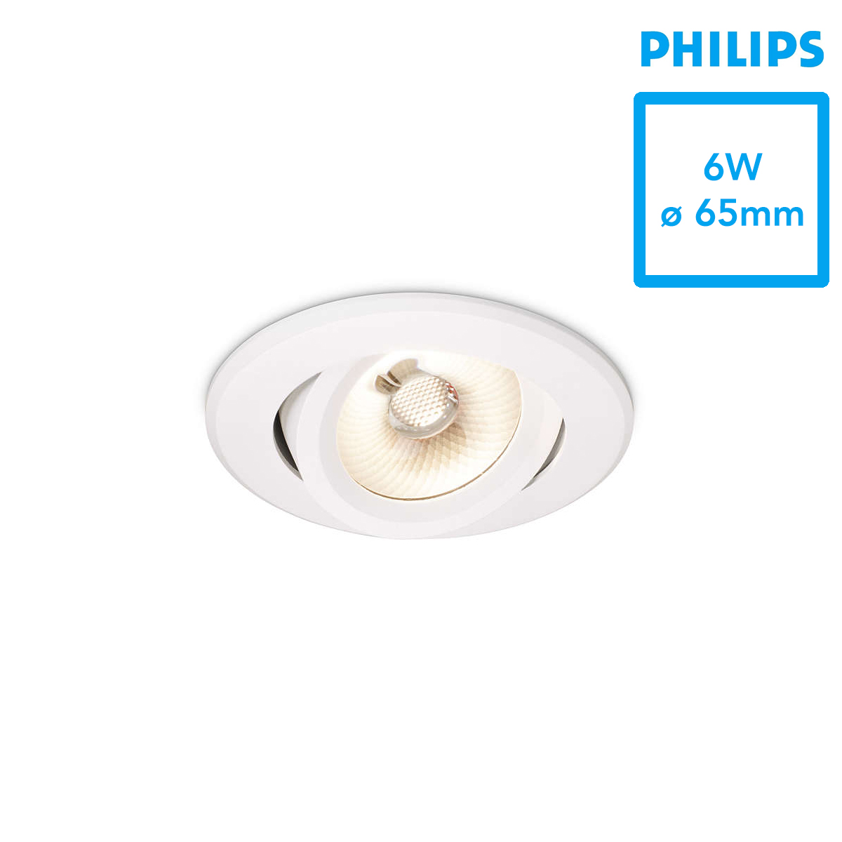 - Spot encastré à LED Philips RS011B LED5-40-/830 PSR WH - Distriartisan